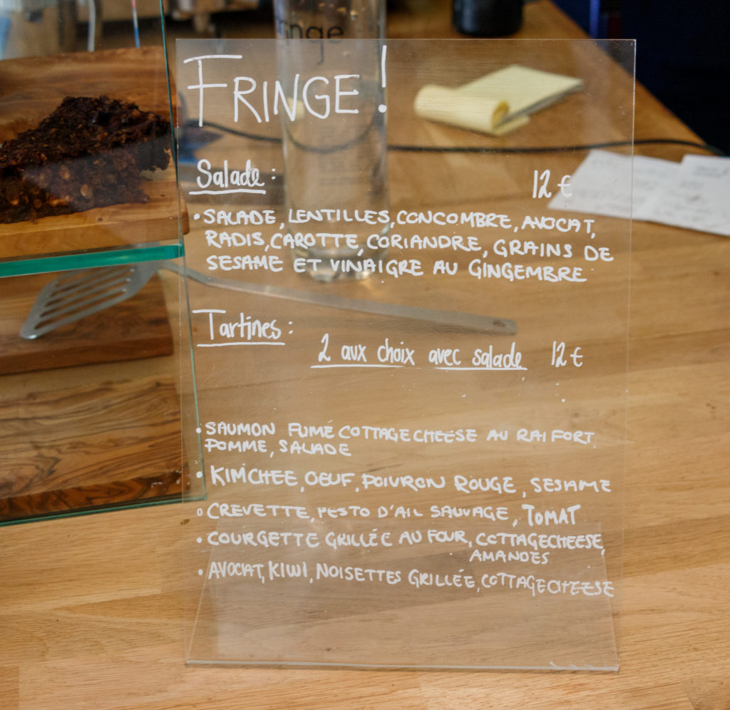 Menu Brunch Fringe Paris | Les Paris de Laura