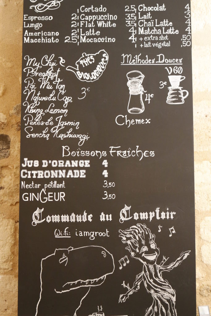 Menu KURO espresso Bar | Les Paris de Laura